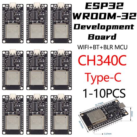 Esp32 Wroom 32 Development Board 5v Type C Ch340c Wifi Bluetooth Ultra