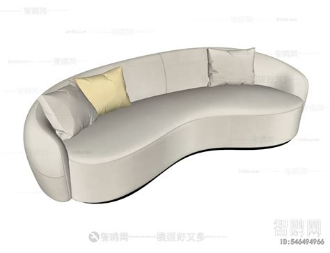 Modern Curved Sofa Sketchup Model Download Model Id546494966 1miba