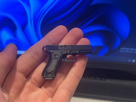 Mini Glock Keychain By Kapsthedesinger Makerworld Download Free 3d Models