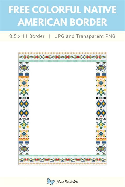Printable Native American Borders