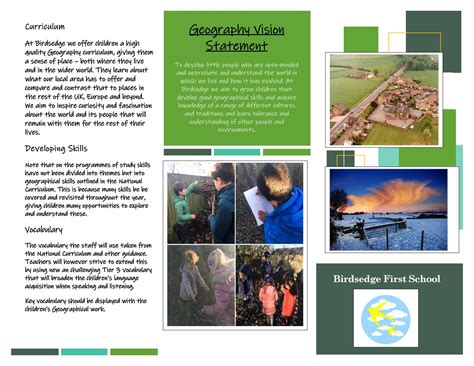 Geography Vision Statement Birdsedge First School By Schudio Issuu