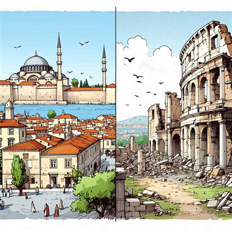 Summary Of The Roman Empire East And West Split Memory Wizards