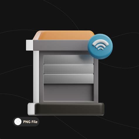 Premium PSD Smart Home Smart Garage Illustration D