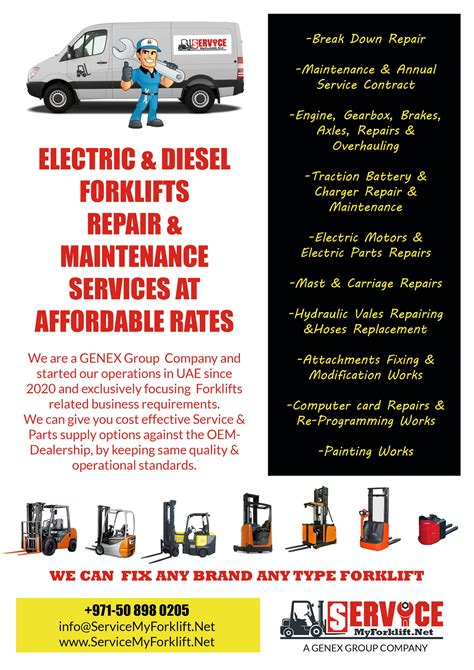 Diesel And Electric Forklift Repair Service In Uae