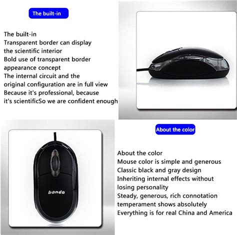 Black 1200dpi Gaming Mouse Wired Mouse Usb Optical Vicedeal