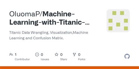 GitHub OluomaP Machine Learning With Titanic Dataset Titanic Data Wrangling Visualization