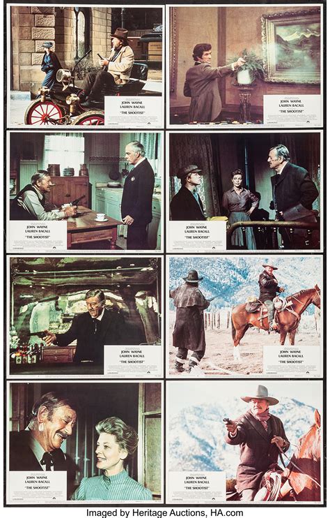 The Shootist Paramount 1976 Lobby Card Set Of 8 11 X 14 Lot