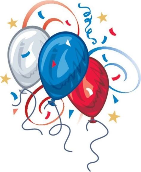 Colorful 4th Of July Balloons Clipart Free Image Download