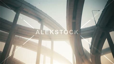 Overpass From Below Underneath Of Road Junction Youtube