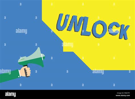 Handwriting Text Writing Unlock Concept Meaning Use Password Or Other