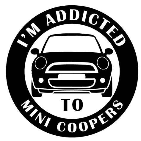 Sticker Autocollant Addicted To Mini