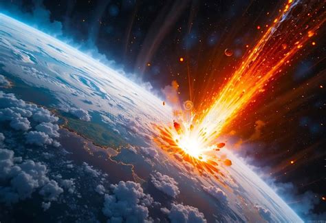 Asteroid Hitting Earth Causes Fiery Explosion Upon Impact With Vibrant