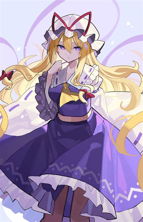 Hakurei Reimu And Yakumo Yukari Touhou Drawn By Falkenyutozin