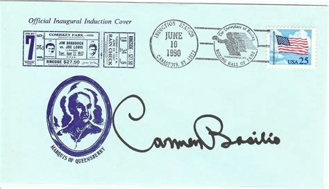 Carmen Basilio Signed Autographed Envelope Legendary Boxer Jsa Ii35670