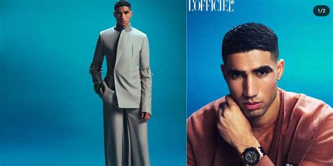 Achraf Hakimi Prend La Pose Pour «lofficiel Photos