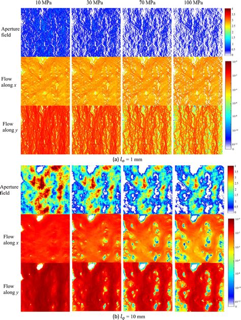 Evolution Of Aperture And Flow Fields Of Mg‐1 During Normal Loading