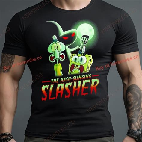 Spongebob Squarepants The Hash Slinging Slasher Spooky Shirt Hersmiles