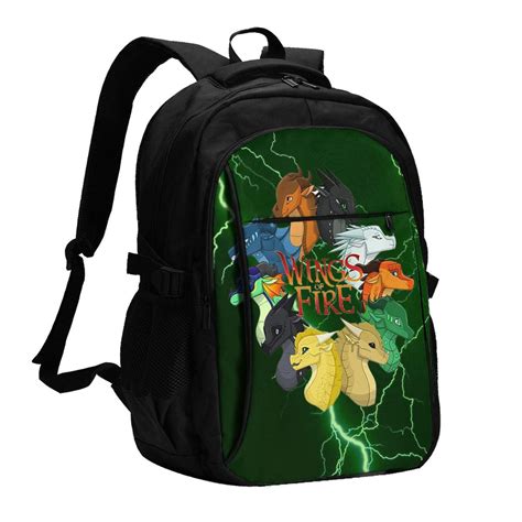 Wings Of Fire Large Travel Laptop Backpack With Usb Charging Port