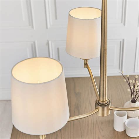 Genevieve 3 Light Antique Brass Pendant Ceiling Light Rowen Homes