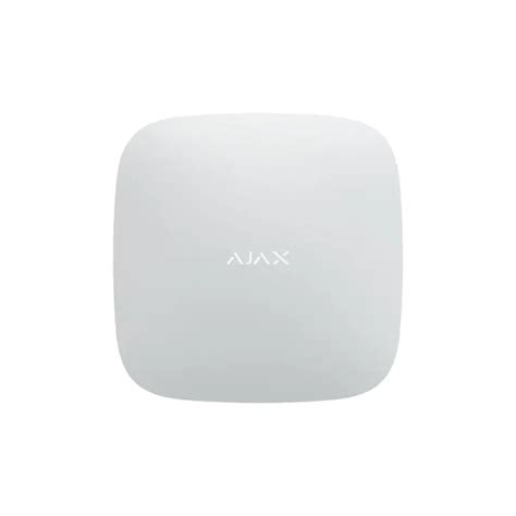 Ajax Hub Plus With SIM White Audio Video Solutions Texas Commercial And Residential