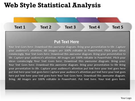 Web Style Statistical Analysis Powerpoint Slides Presentation Diagrams