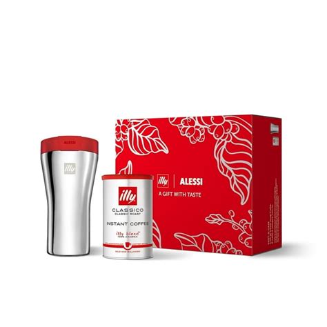 Illy Alessi Travel Mug And Instant Coffee T Set