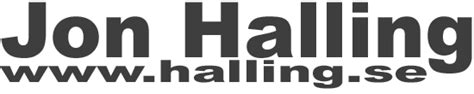 Jon Halling Hemsidahomepage