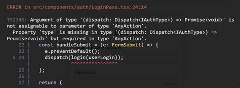 Reactjs What Is This Err Means Argument Of Type Dispatch Dispatch
