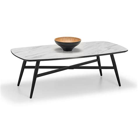 White Marble Effect Coffee Table