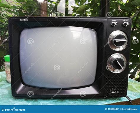 Old Small Tv Set Editorial Photo Image Of Vintage Small 153386871