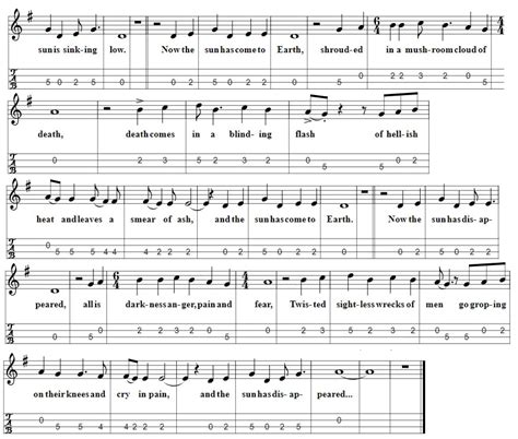 The Sun Is Burning Banjo Tab Luke Kelly Tenor Banjo Tabs
