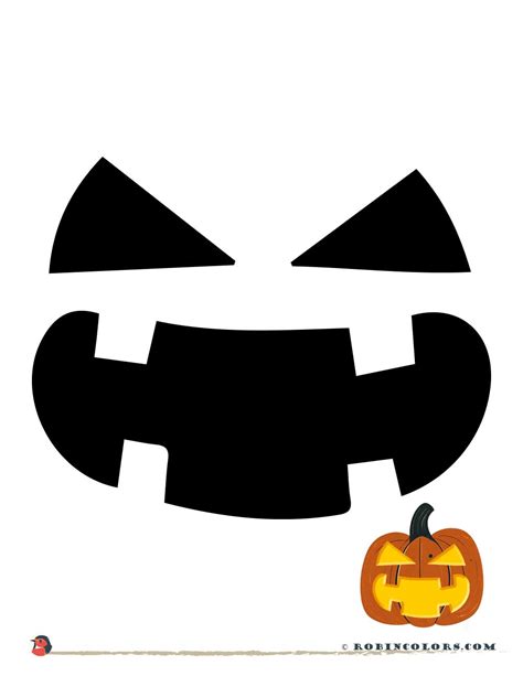 Printable Pumpkin Face Stencils That Are Easy And Free Robin Colors