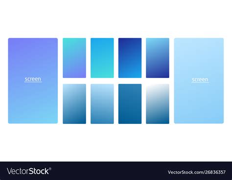 vibrant and smooth gradient soft blue sky colors vector image