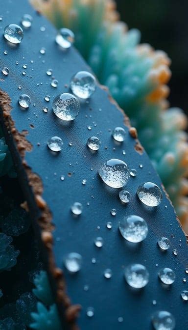 Free Glistening Water Droplets Image Droplets Macro Water
