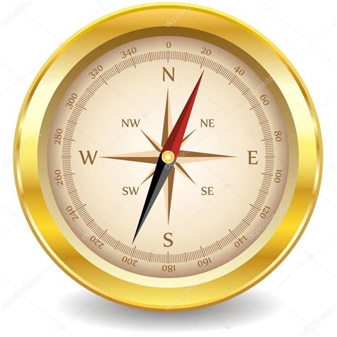 Gold Compass Stock Vector Image By ©pixelalex 27423911