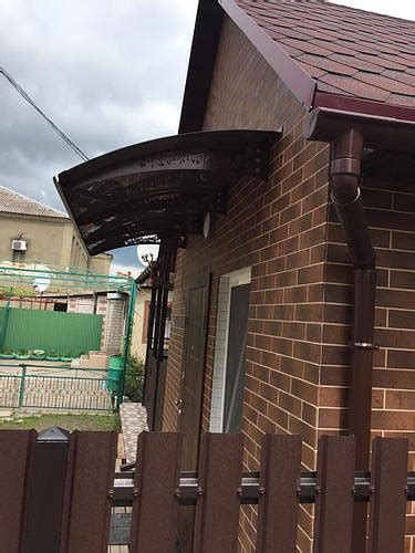 Готовый сборный козырек (навес) над дверью Dash'Ok 3,05х1,5 м Фауна ...