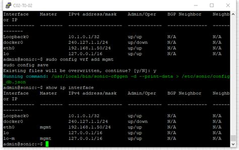 EVE NG SONiC Switch Configuration Via CLI CS Networks