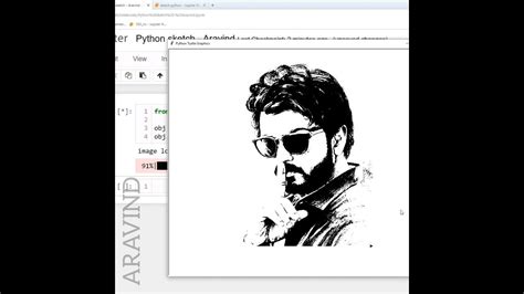 Amazing Graphics Using Python😍 Python Program Create🔥actor Vijay😎