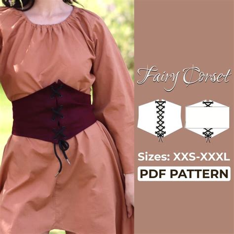 Underbust Corset Sewing Pattern Corset Belt Pattern Pattern Detailed