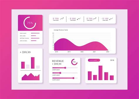 Modern Violet Chart Ui Kit Svg Eps Vector Uidownload