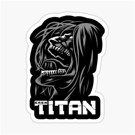 Eren Jaeger Attack On Titan Attack Titan Sticker For Sale By Tee