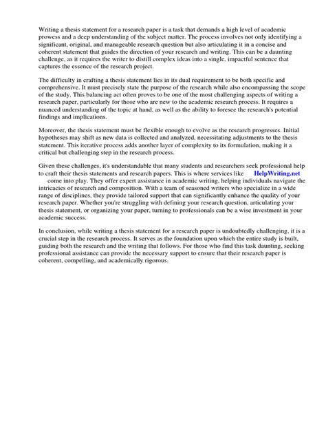 Thesis Statement Example For Research Paper Pdf Essays Thesis