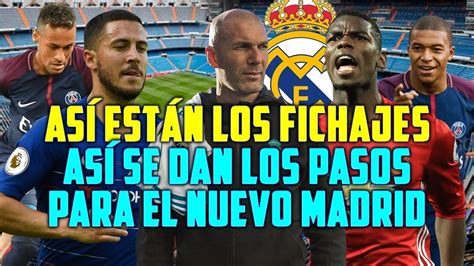 AsÍ EstÁn Los Fichajes Del Madrid 2019 20 Zidane Toma El Mando Para