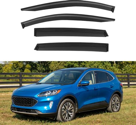 Yqautec Viseras De Ventana Protectores De Lluvia Para Ford Escape 2020