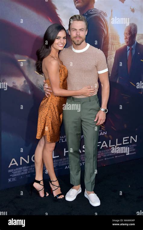 Derek Hough And His Girlfriend Hayley Erbert Attending The Angel Has