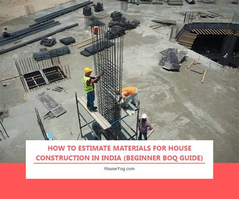 Construction Material Estimation In India Simple Boq Guide