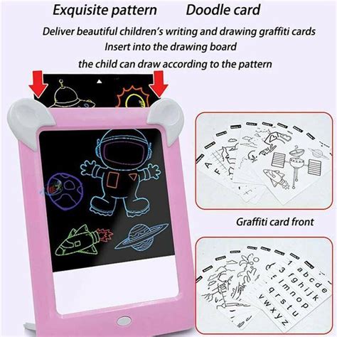 Led Leuchtendes Zeichenbrett Elektronische Fluoreszierende Schreibtafel Licht Malen Message