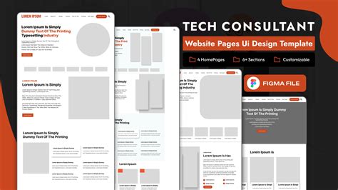 Tech Consultant Website Figma Ui Design Template Figma