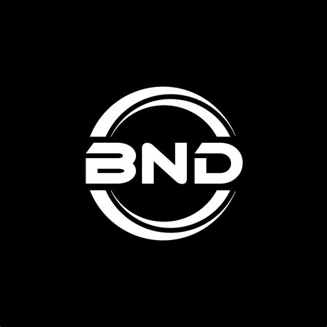 Bnd Letter Logo Design In Illustration Vector Logo Calligraphy