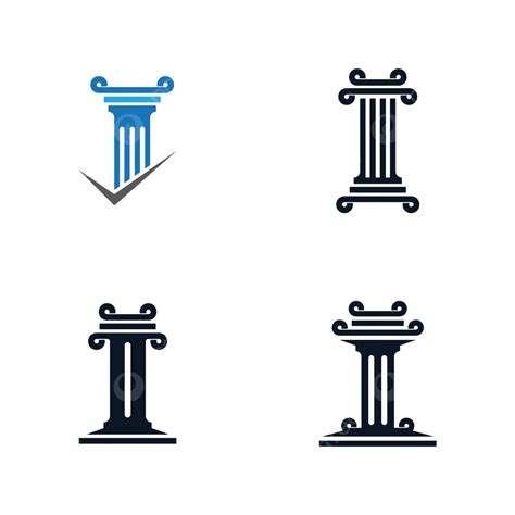 Pillar Vector Icon Template Pedestal Roman Vector Template Pedestal